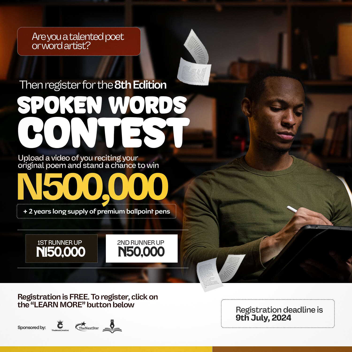 Home Competitions 8th Edition - Spoken Word Contest